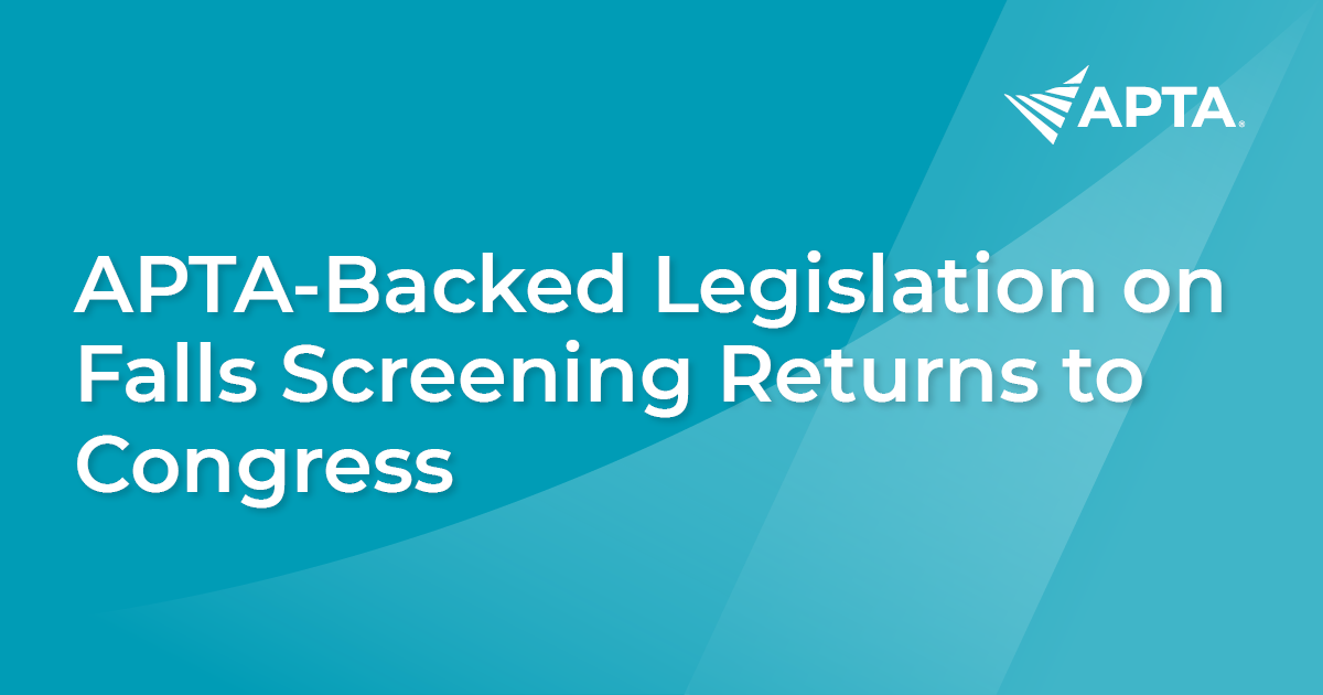 APTA-Backed Legislation on Falls Screening Returns to Congress | APTA