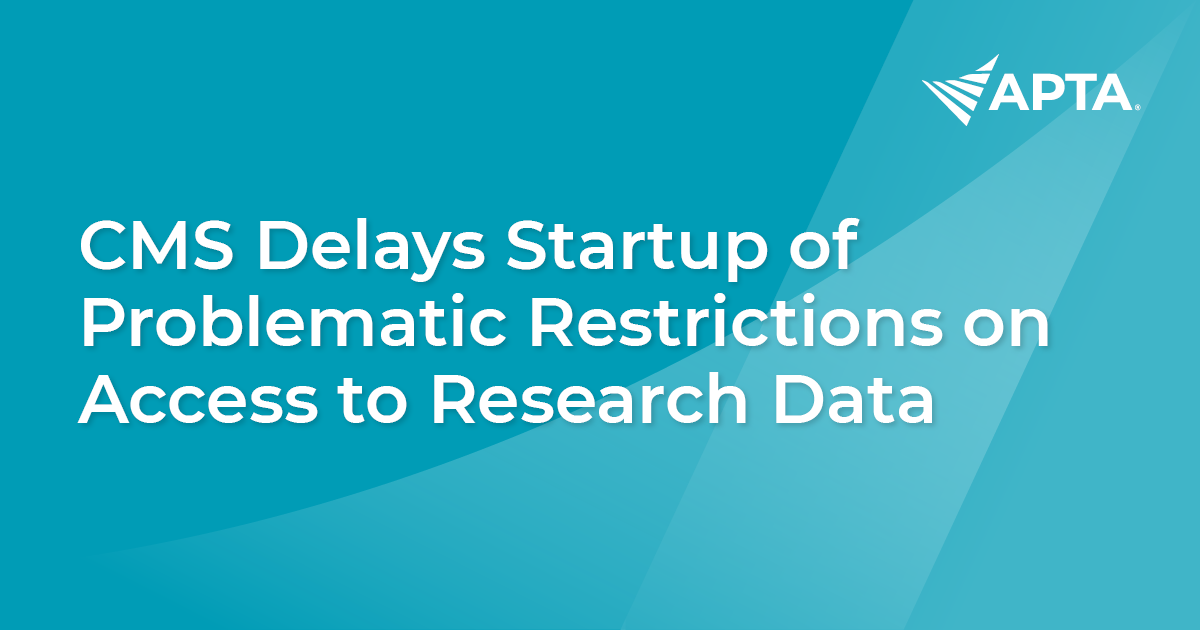 News | CMS Delays Startup of Problematic Restrictions on Access to ...