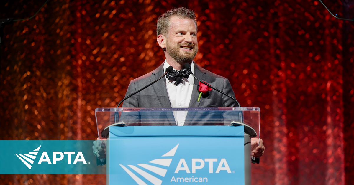 New President Opens APTA CSM Saying 'Everyone Has a Place' at APTA | APTA