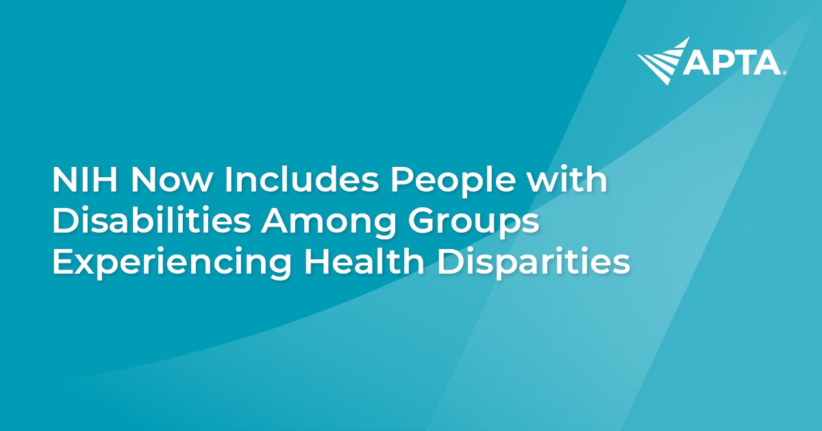 News | NIH: People With Disabilities Among Groups Experiencing Health ...