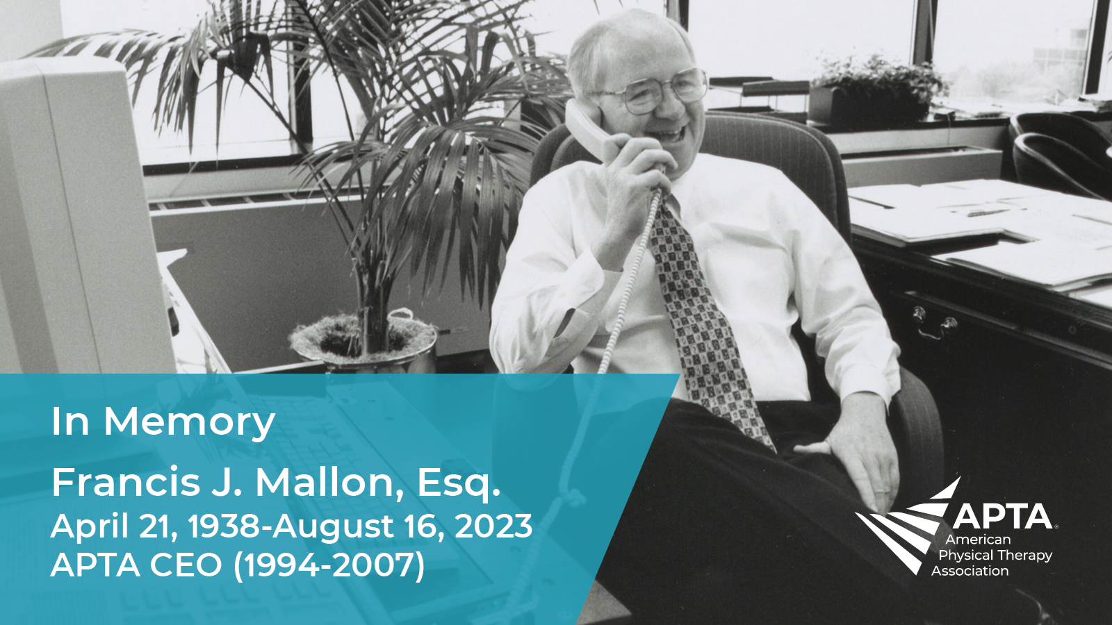 APTA Statement on the Passing of Former CEO Frank Mallon | APTA