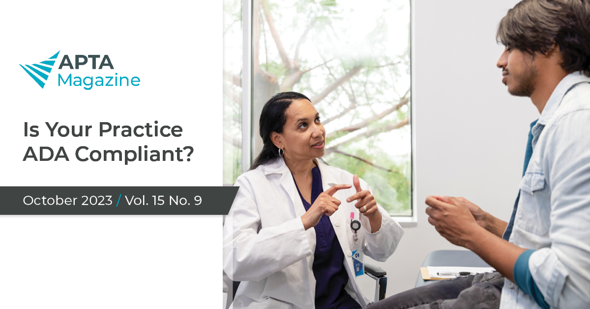 Feature | Is Your Practice ADA Compliant? | APTA
